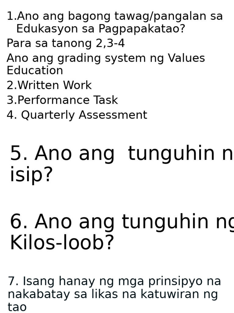First Long Quiz | PDF