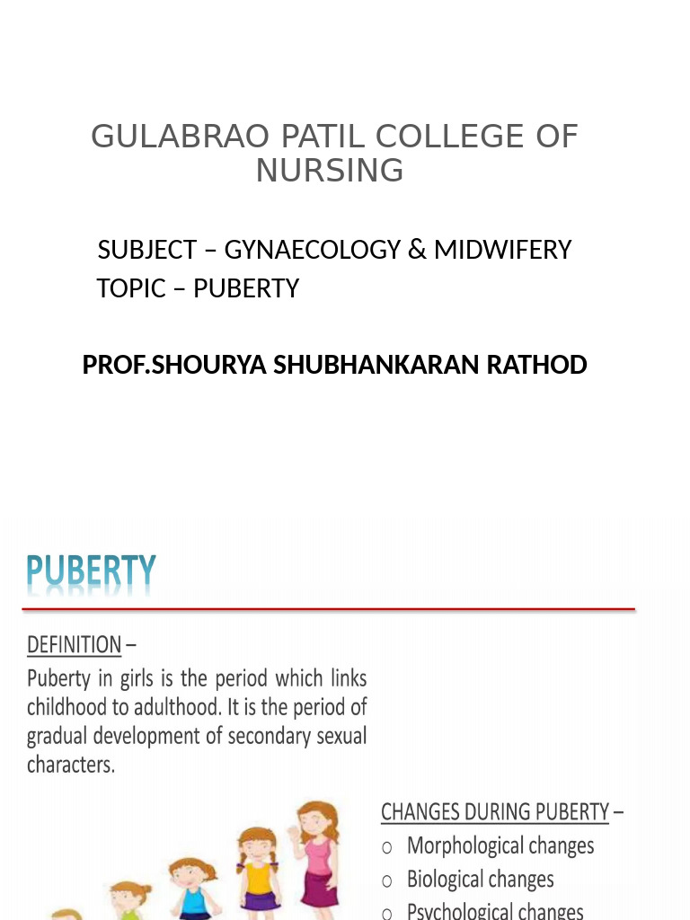 PUBERTY in Girls and Boys | PDF | Wellness | Science & Mathematics