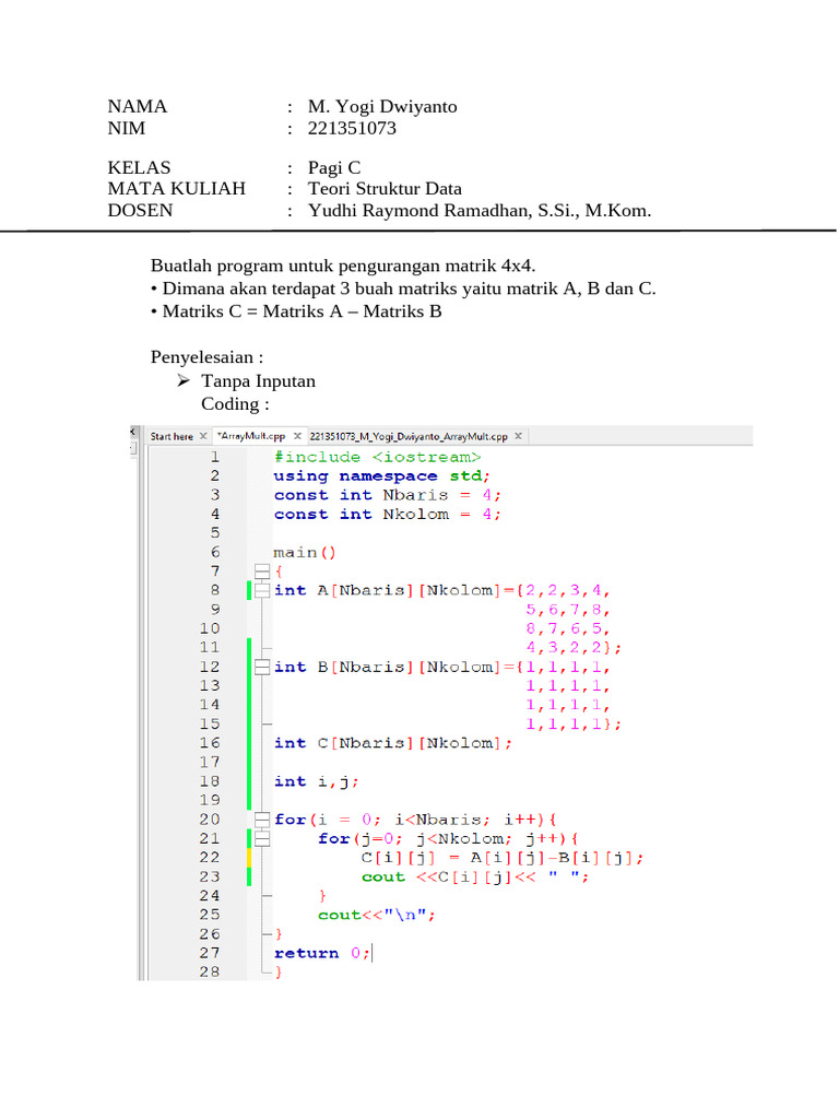 Tugas Teori Struktur Data1 | PDF
