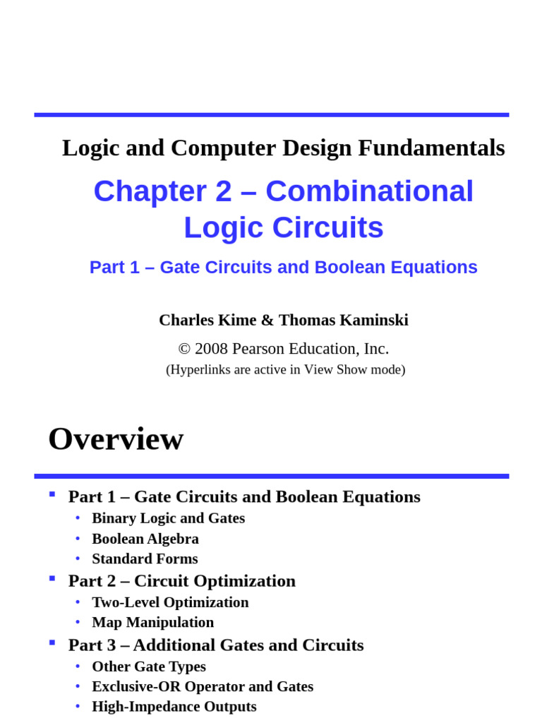 02 - Combinational Part I | PDF