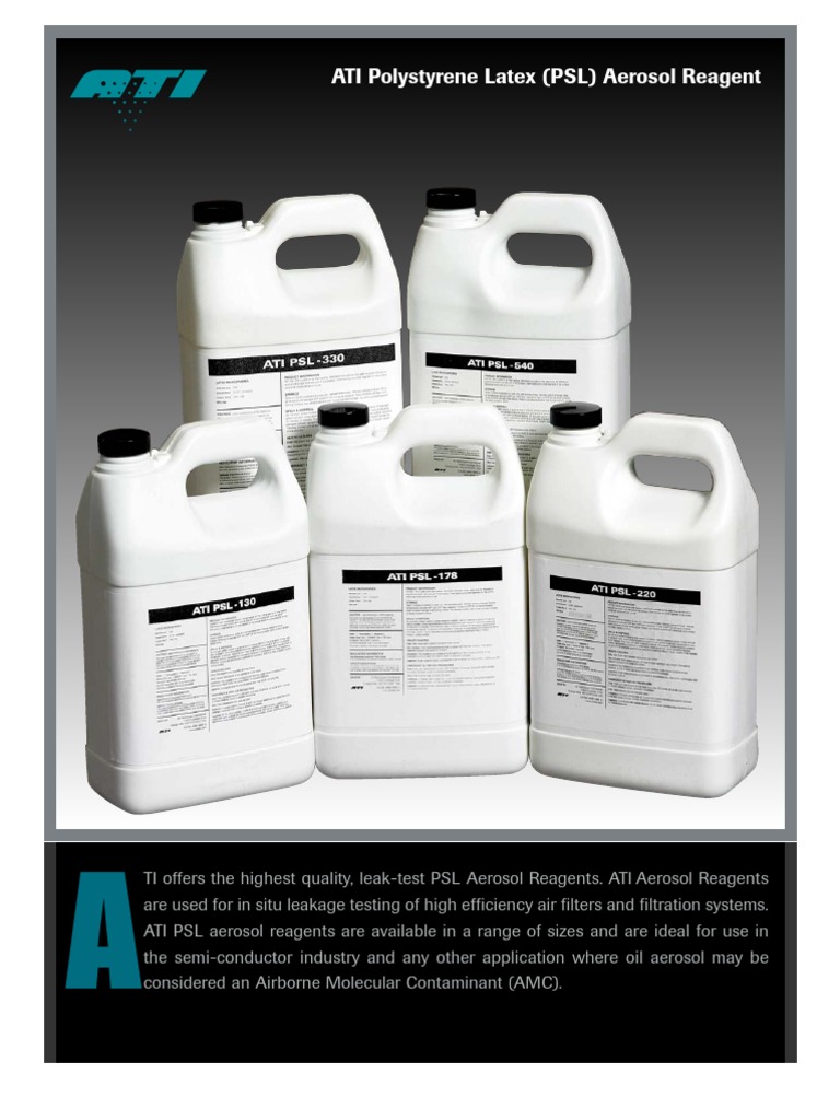 PSL Standalone | PDF | Aerosol | Filtration