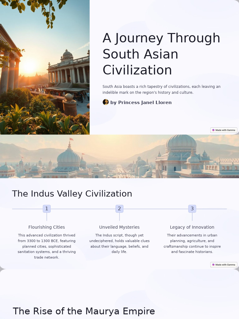 A Journey Through South Asian Civilization | PDF