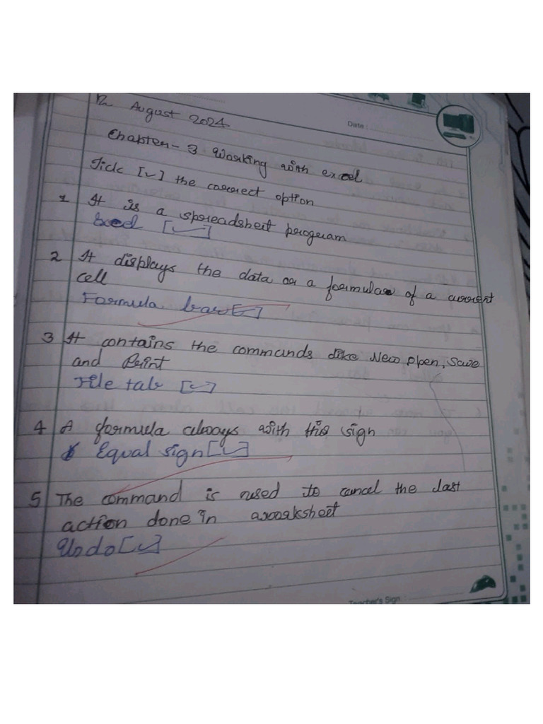 Computer Class - VIth (Chapter - 3) | PDF