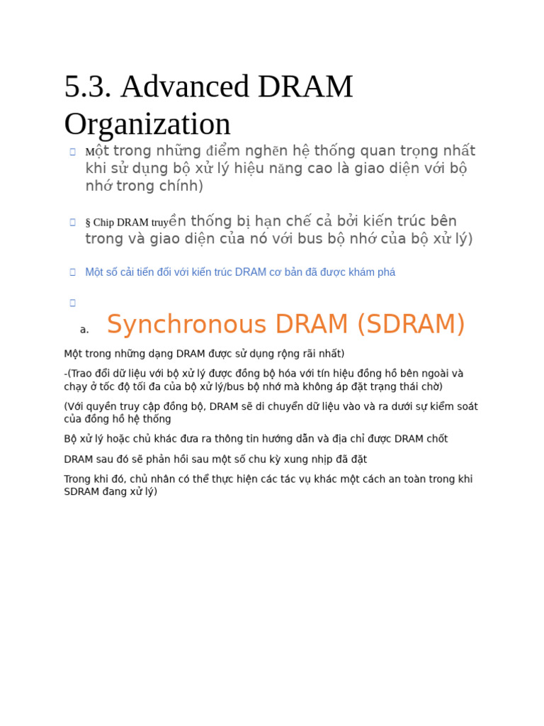 5.3. Advanced DRAM Organization | PDF