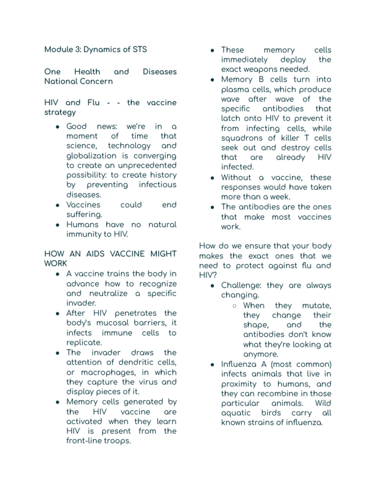 [STS 1] 2nd LE Notes | PDF