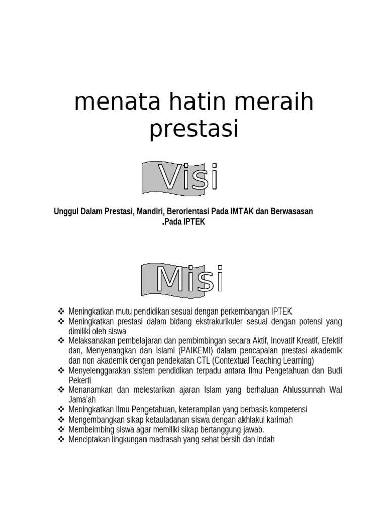 Visi Misi | PDF