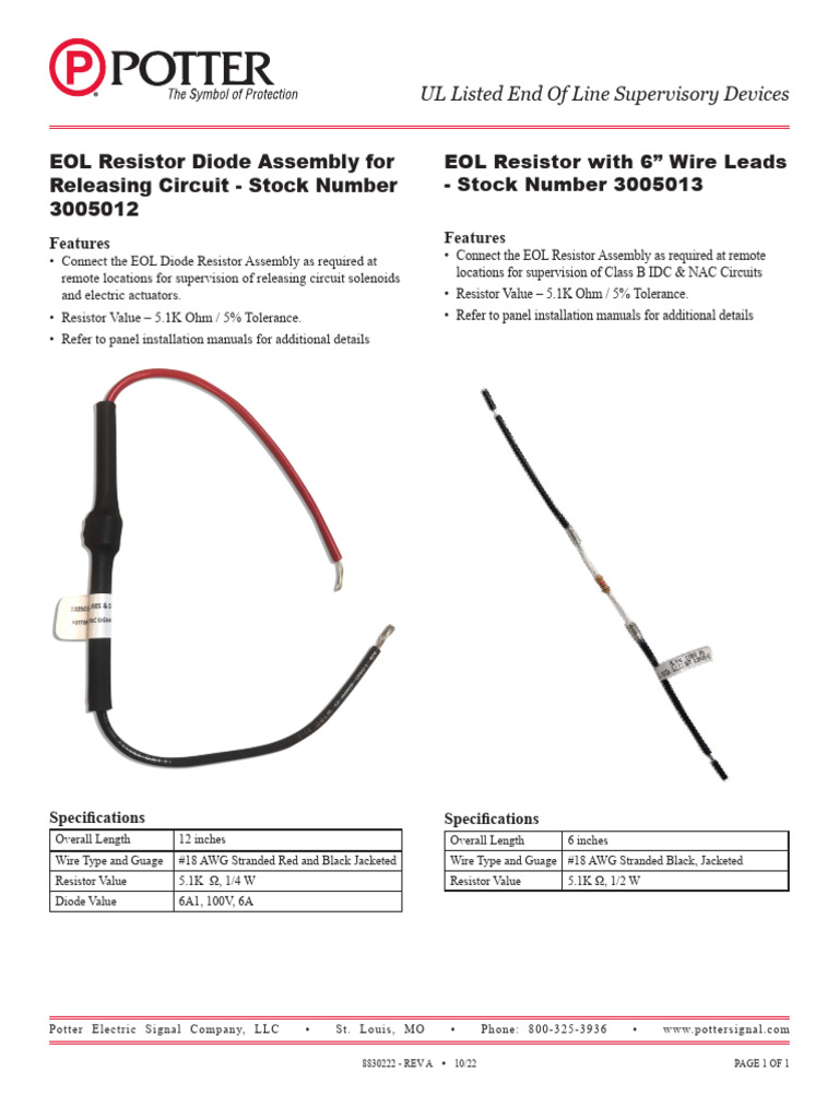 EOL Supervisory Devices | PDF