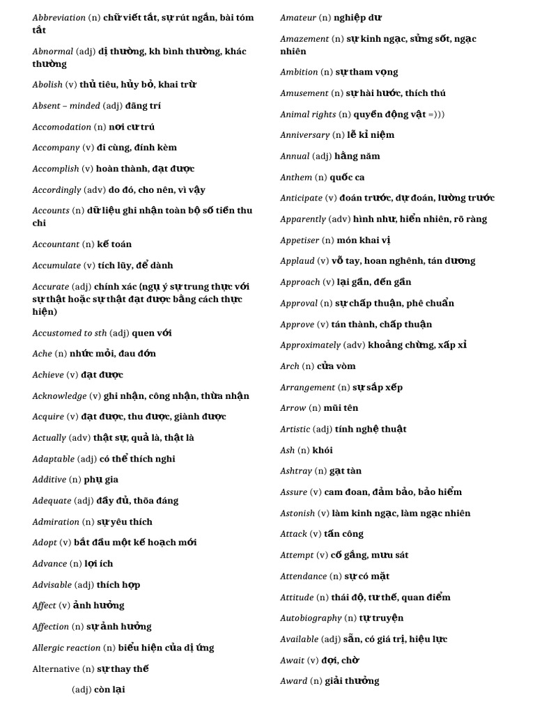 T V NG C T A UPPER B2 | PDF