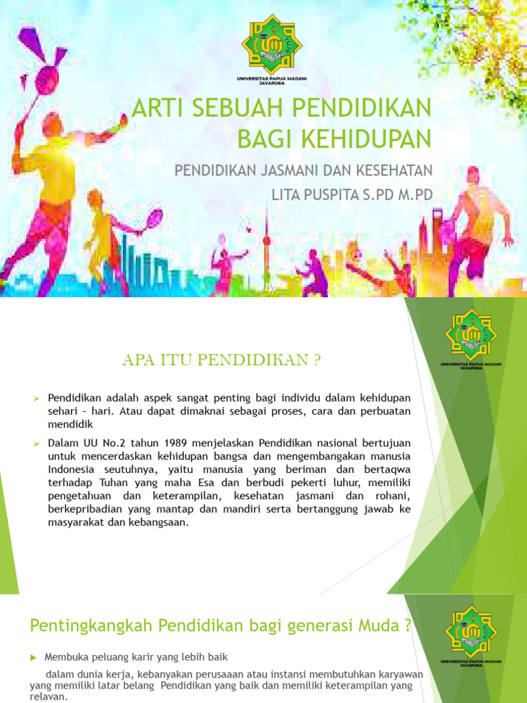 Presentasi Penjas | PDF