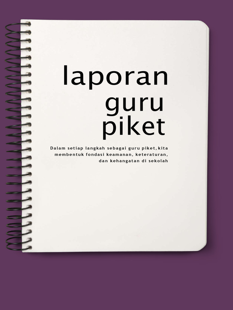 Laporan Guru Piket Yus | PDF
