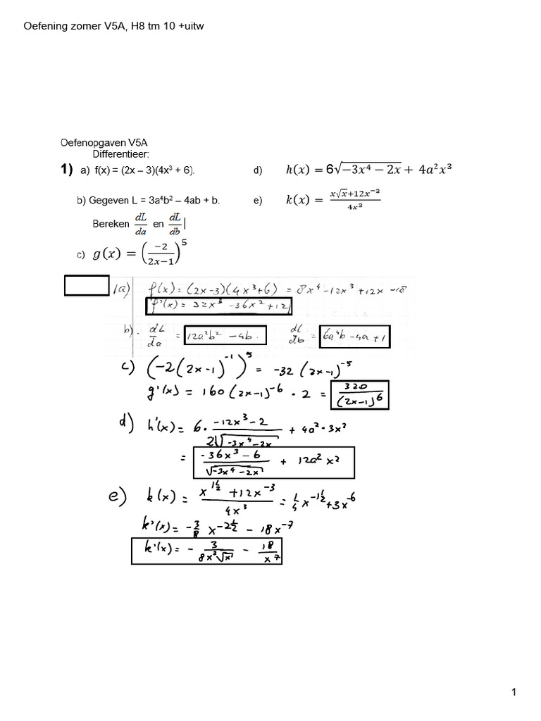 Oefenstencil 2 pww3 V5A H8 en 10 Incl Uitw | PDF