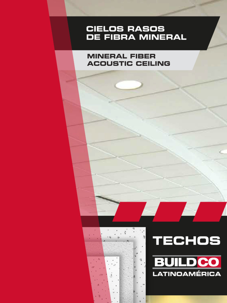 Ficha Técnica de Cielo Raso de Fibra Mineral | PDF
