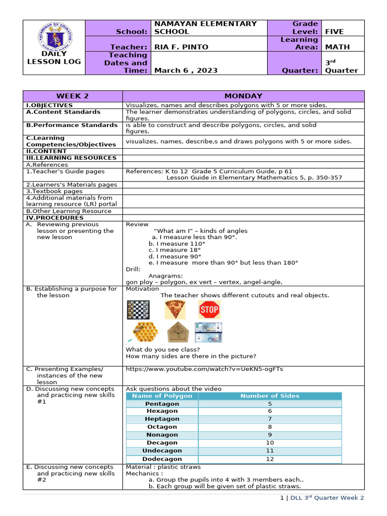 COT Math - 3q-Week 3 | PDF