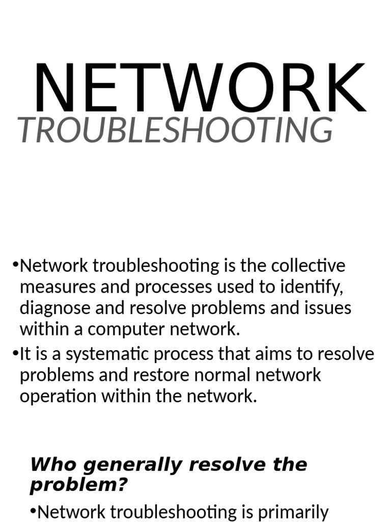 Network Troubleshooting | PDF