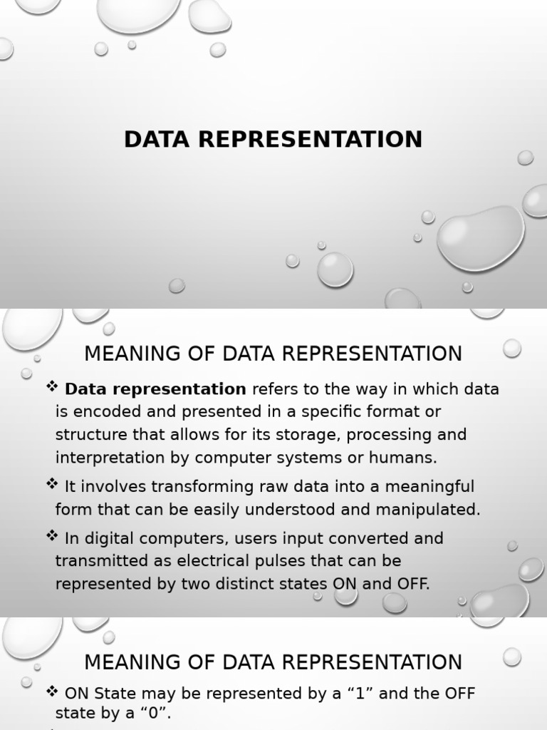 Data Representation | PDF