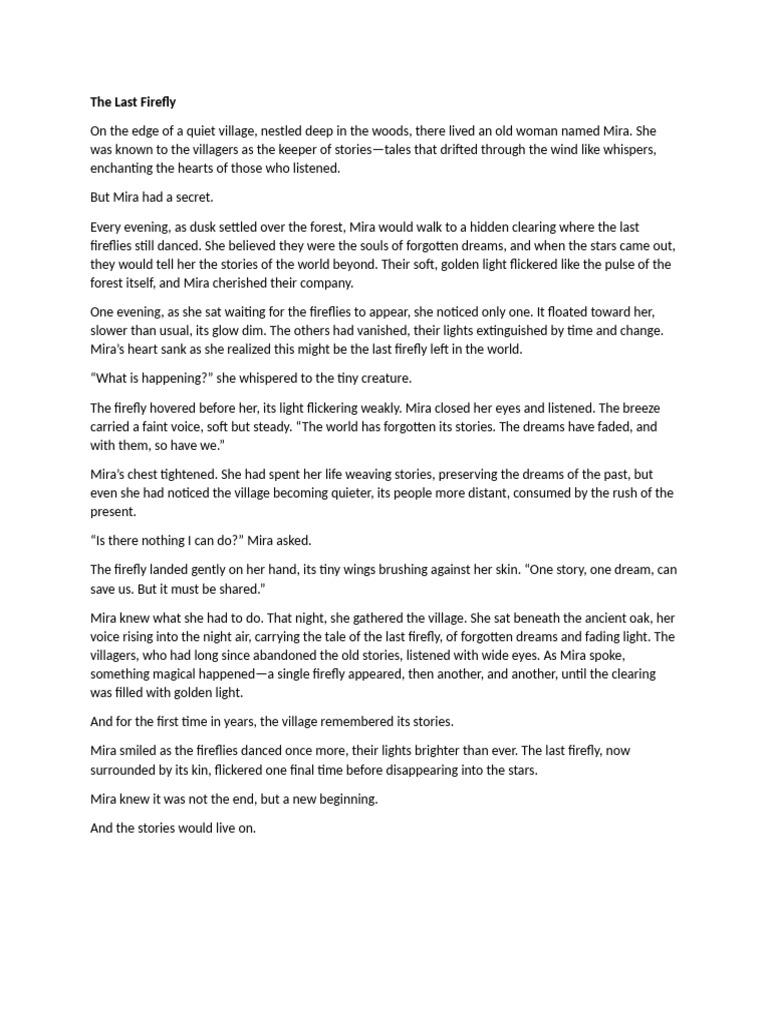 The Last Firefly | PDF