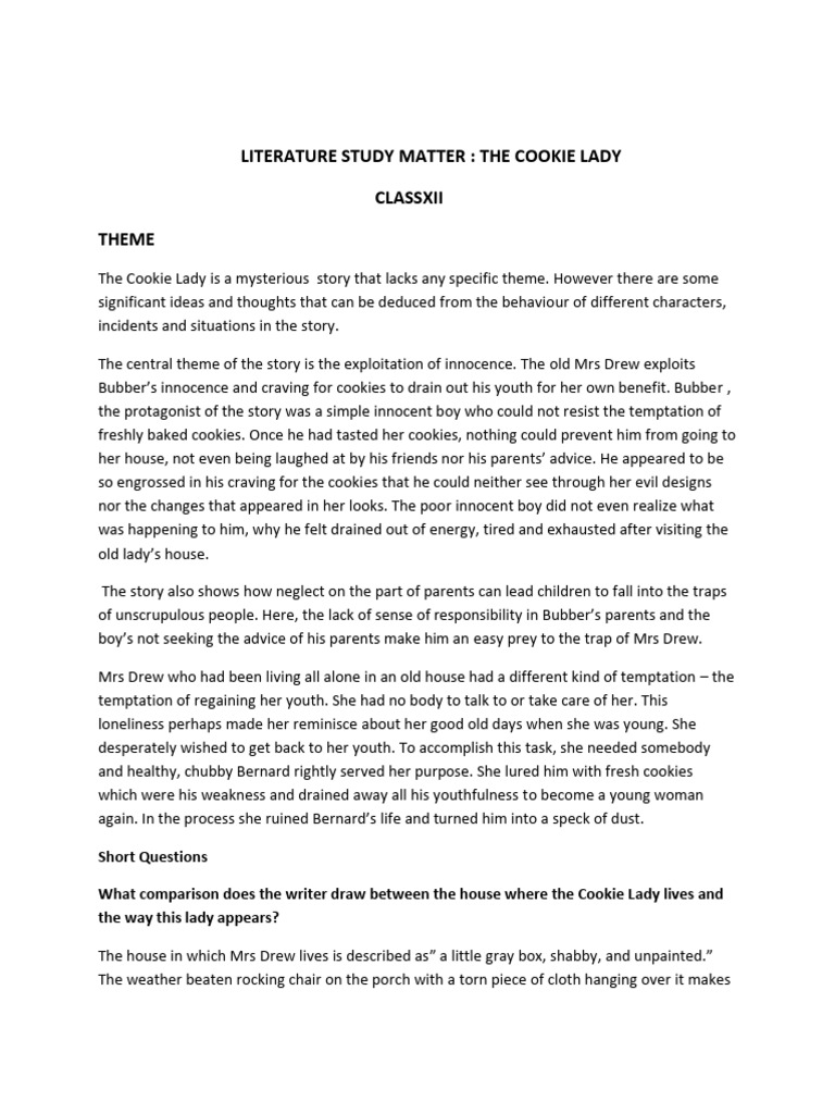 The Cookie Lady | PDF