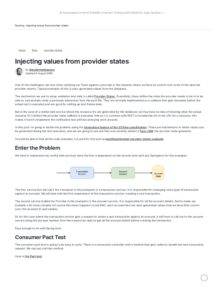 Injecting Values | PDF