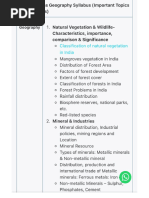 NDA Geography Short Notes | PDF