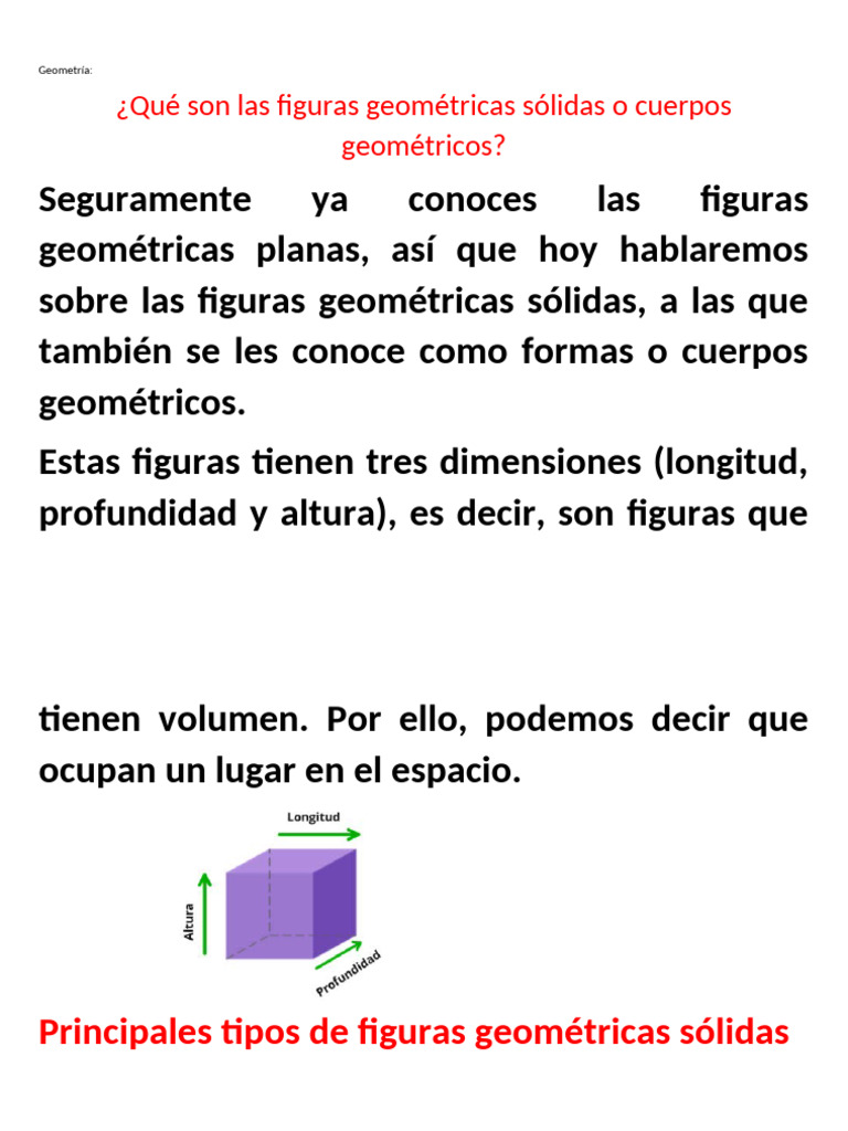 Sólido Geométricos | PDF