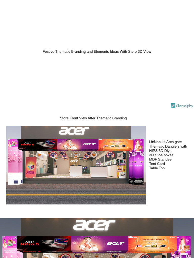 Festive Thematic Branding For Acer Malls 3D Design 20240916 | PDF