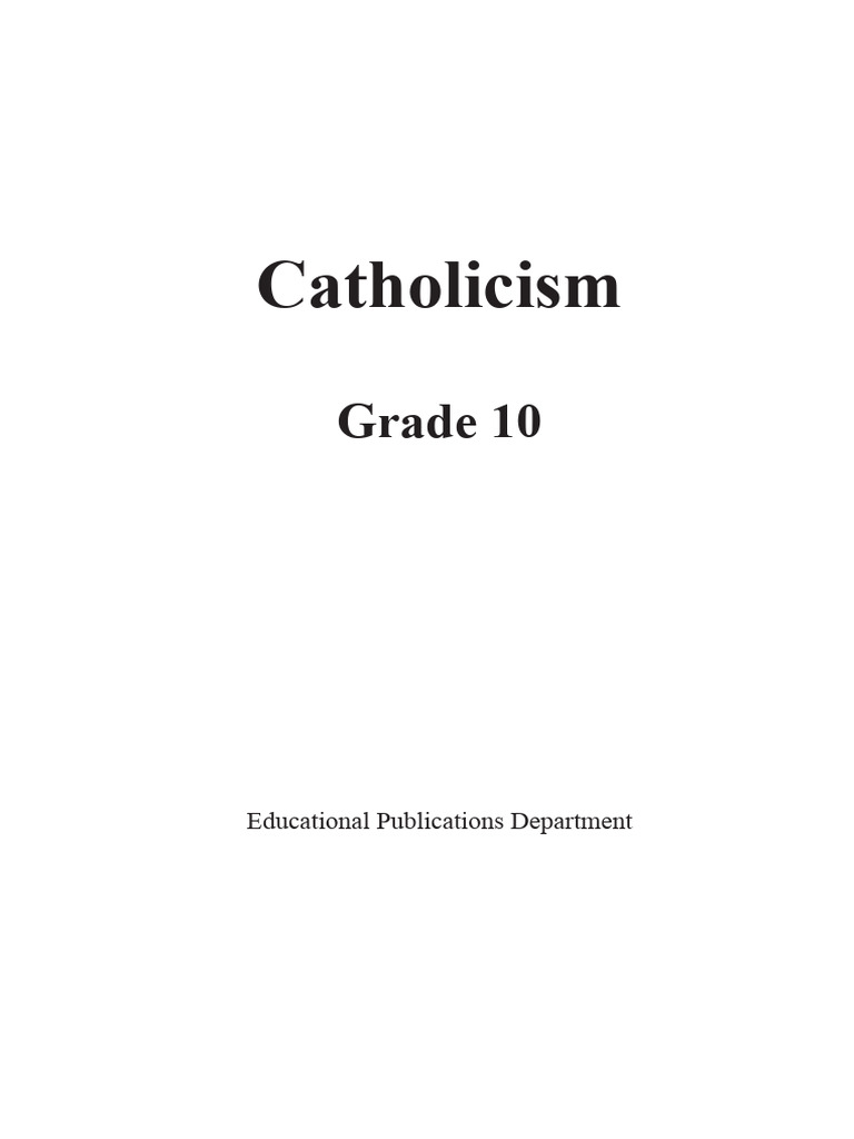 Grade 10 Catholicism Text Book 64017b0d827d2 | PDF