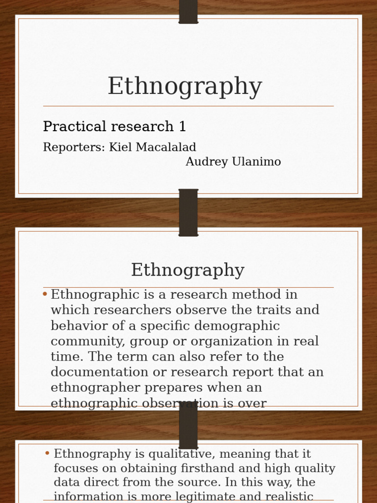 Ethnography | PDF
