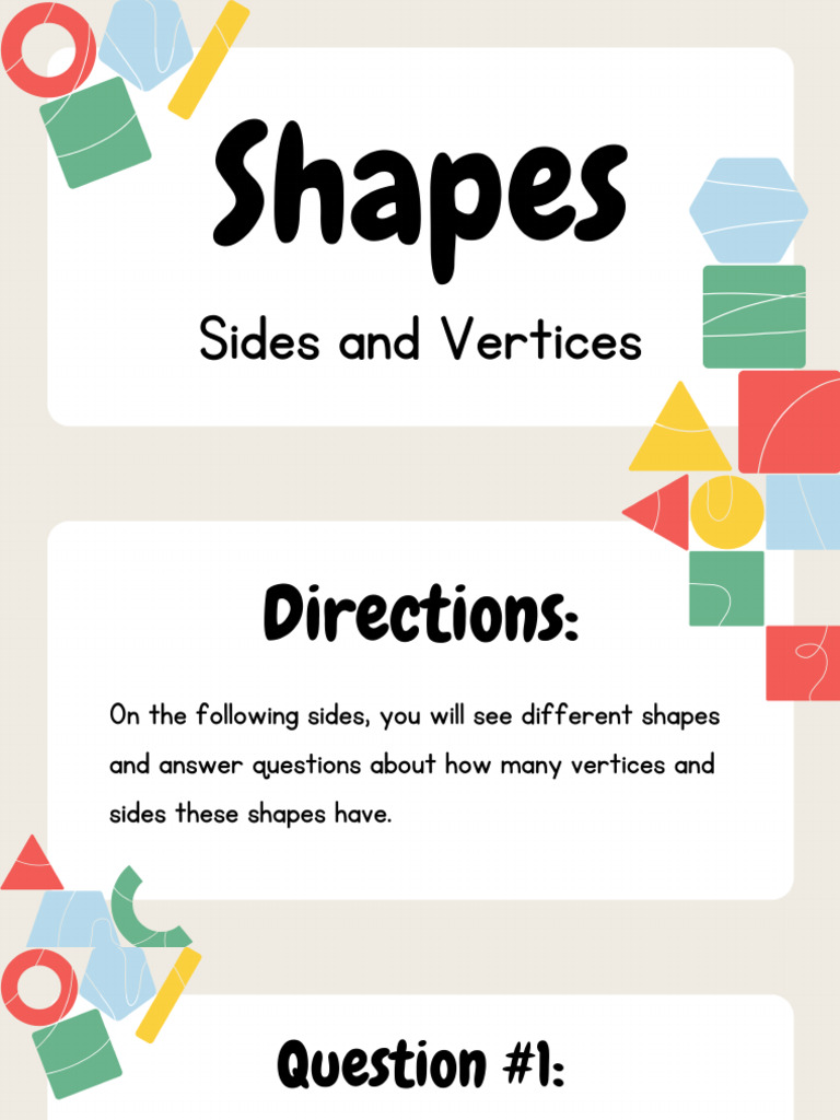 Colorful Illustrative Shapes Math Presentation | PDF