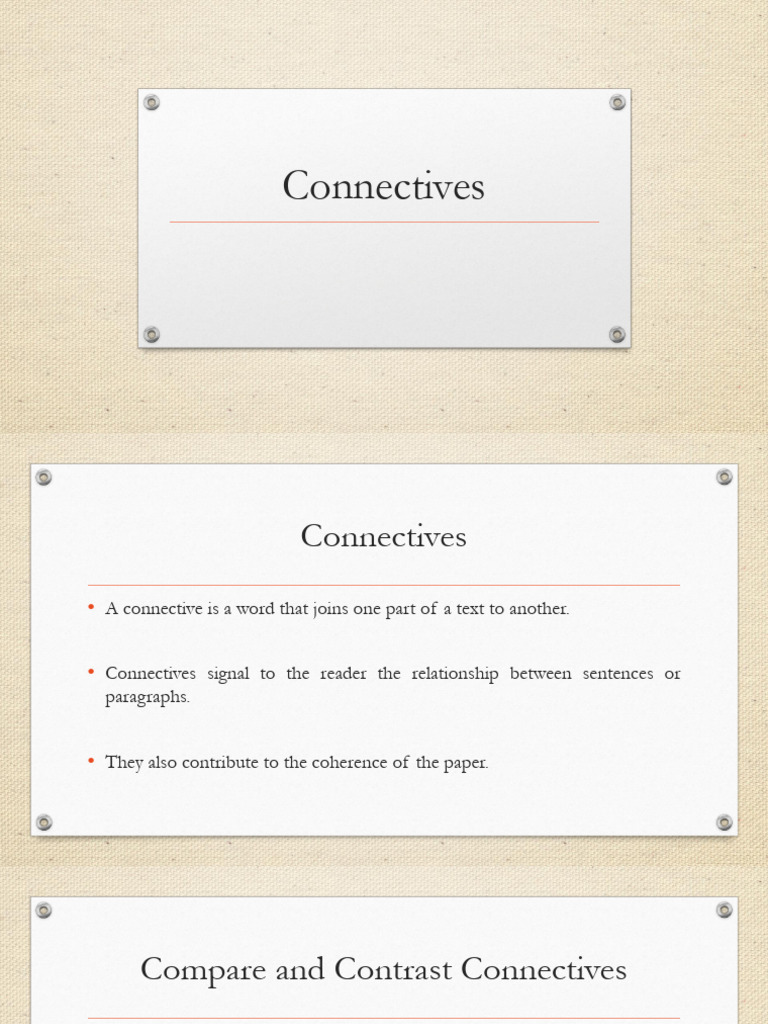 Connectives | PDF