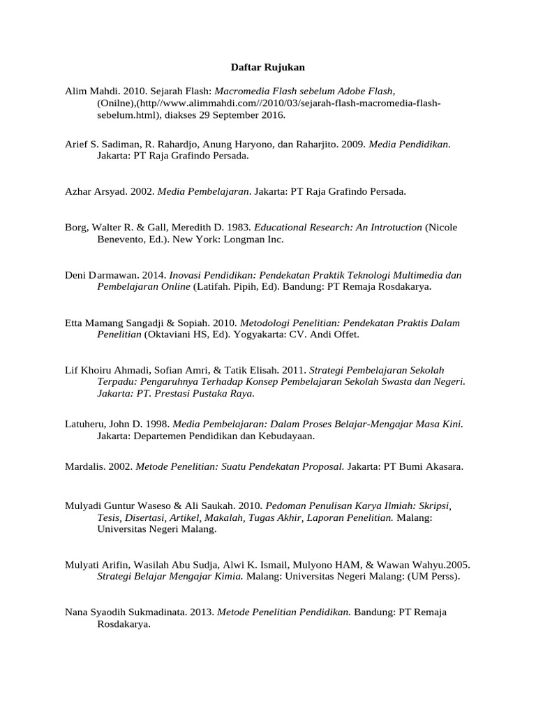 Daftar Rujukan | PDF