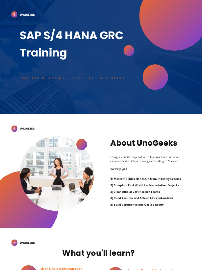 SAP GRC HANA Certification Training Course Details | PDF