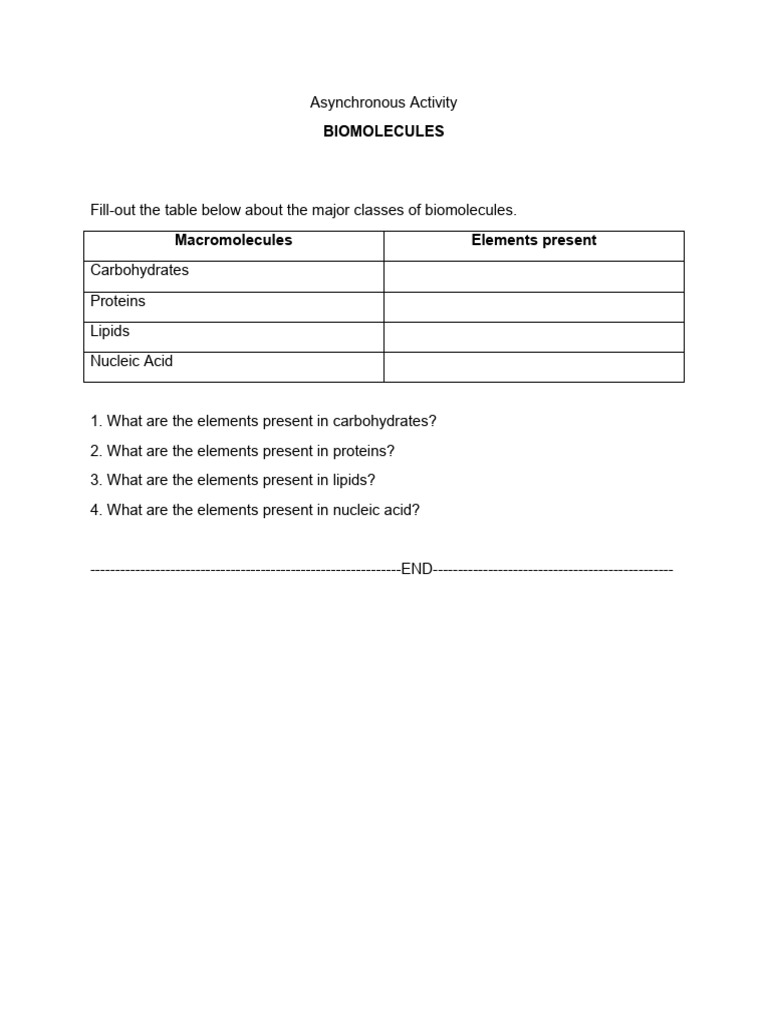 Asynchronous-Activity Biomolecules April 30-2024 | PDF