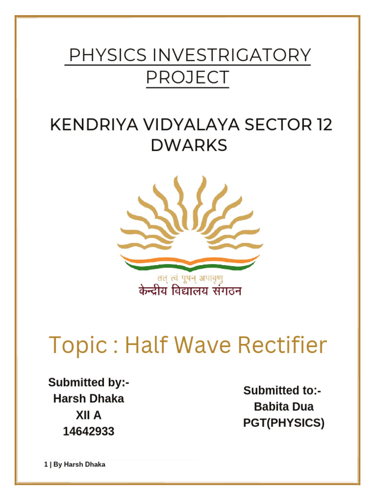 Physics Investrigatory Project - pdf-1 | PDF