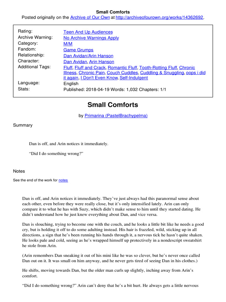 Small Comforts | PDF