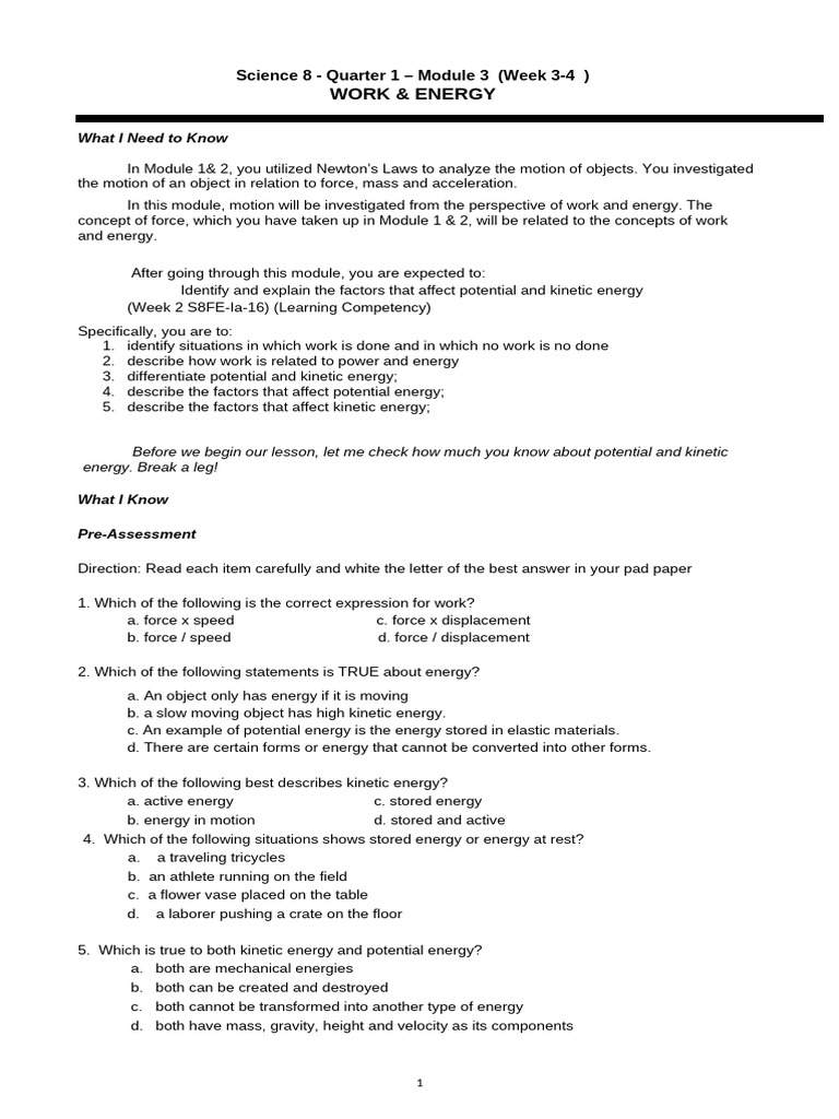 Science-8-Q1-WEEK-3-4 | PDF