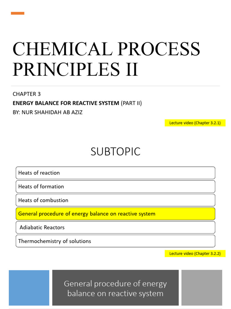 CHAPTER 3.2 EB on Reactive process | PDF