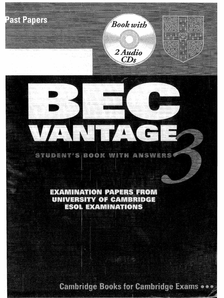 BEC Vantage3 Exam Book (Cambridge) | PDF