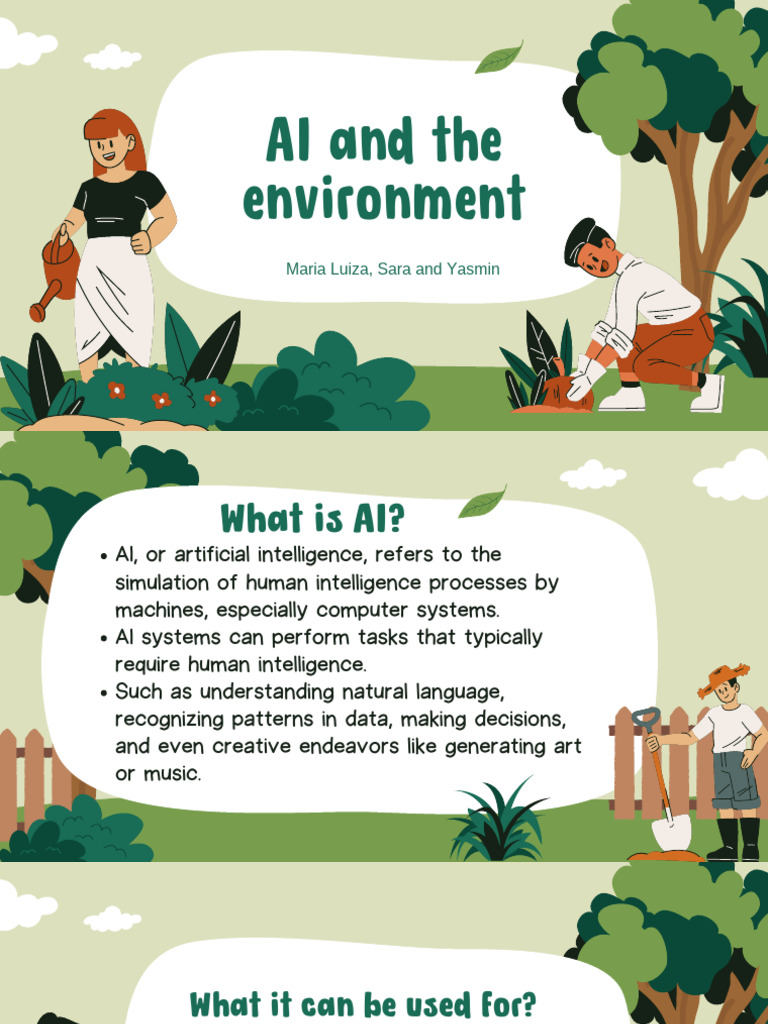 Green and Brown Save The Environment Presentation | PDF