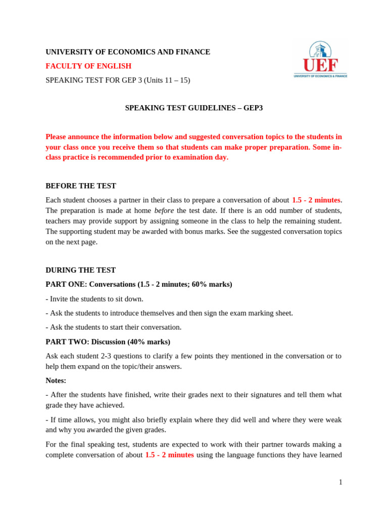 GEP 3 Speaking Sep 2022 (1) | PDF