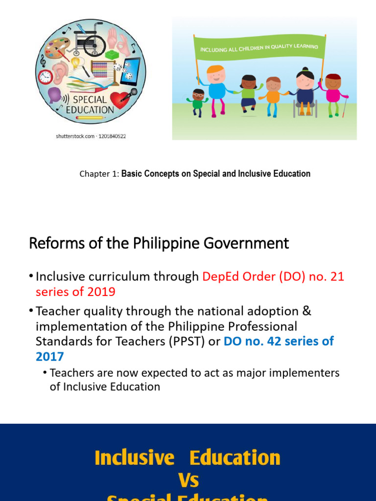 Chapter 1 Basic Concepts of Special Inclusive Education | PDF
