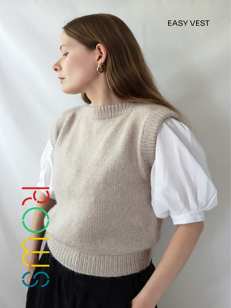 Rows Easy Vest Knitting Pattern 01 Pdf