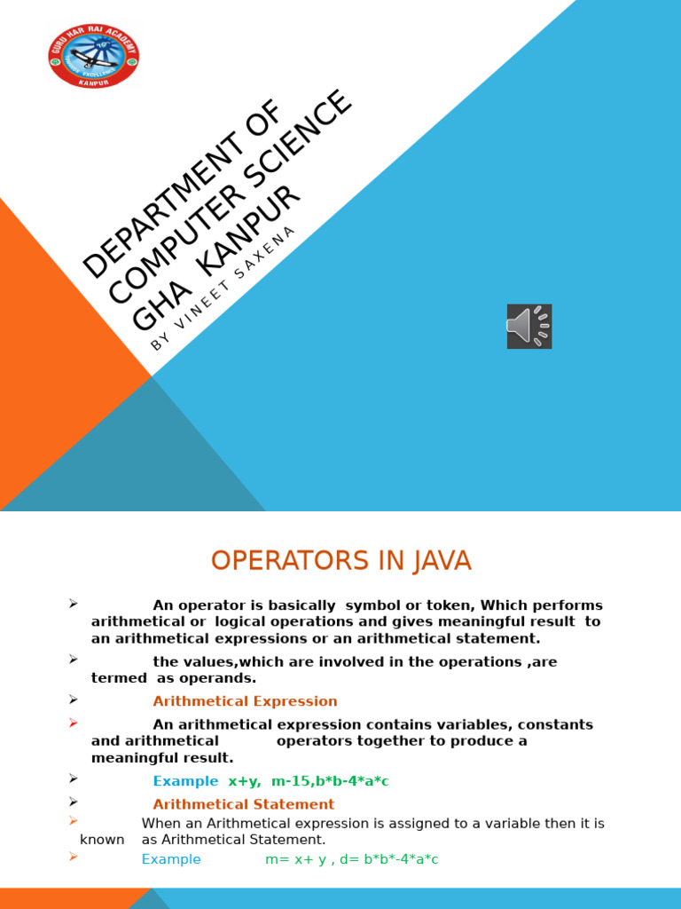 CH-4 Operators in Java | PDF