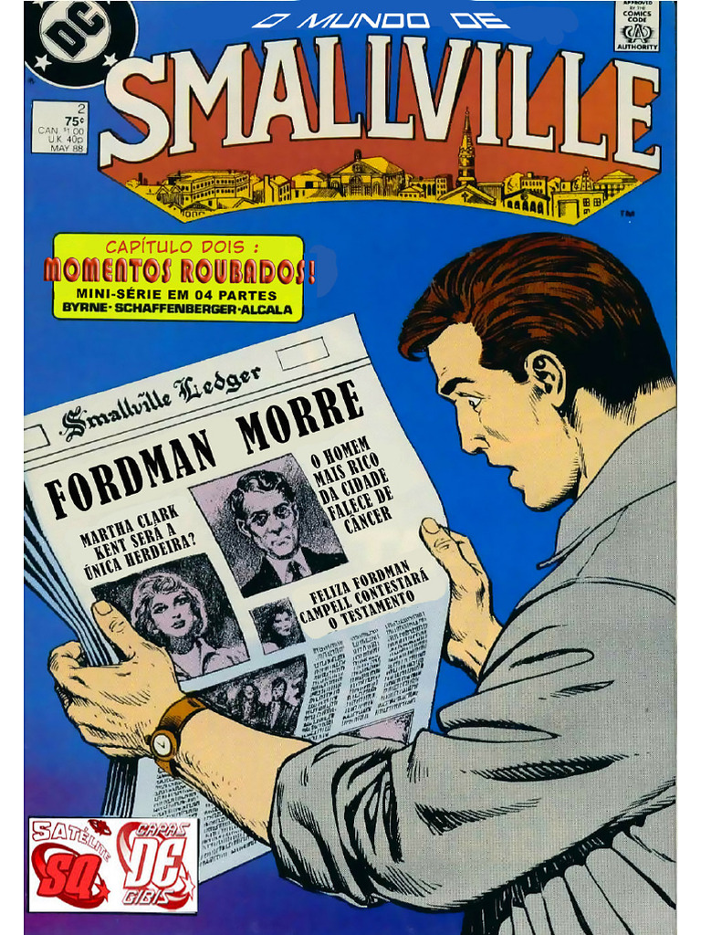 Superman, o Mundo de Smallville 02 (1988) (Satelite SQ, Capas de Gibis e Filhos de Jor-El) | PDF