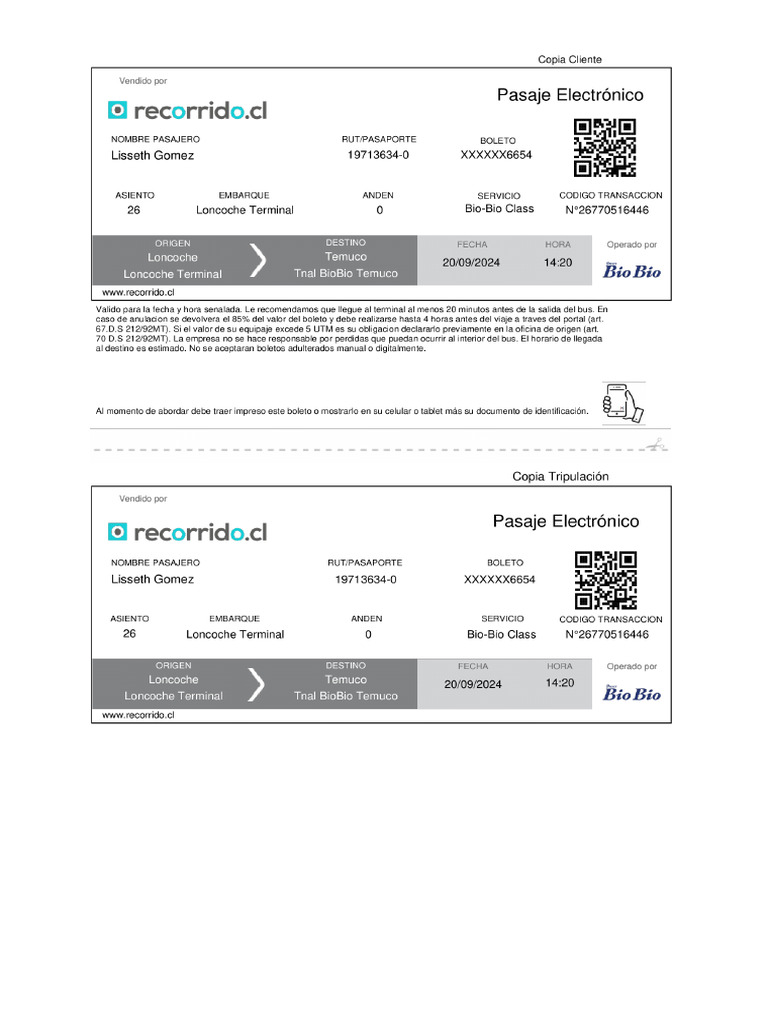 Pasaje Recorrido Z4d8czaa | PDF