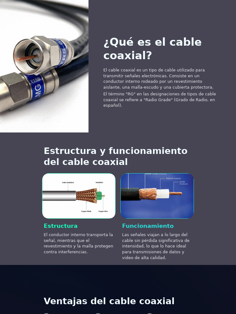 Que Es El Cable Coaxial | PDF