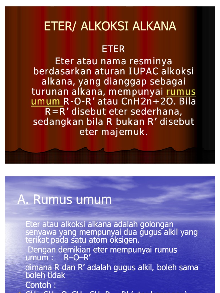 Gugus Fungsi Eter | PDF