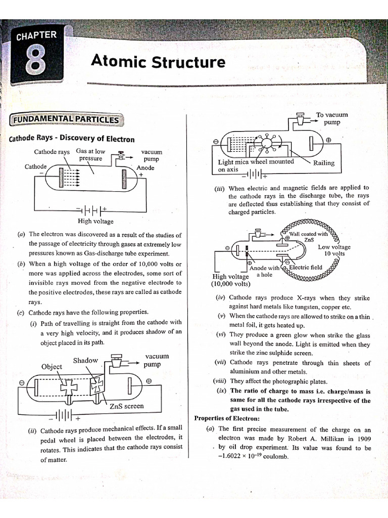 Chemistry 1st Module Atomic Structure | PDF