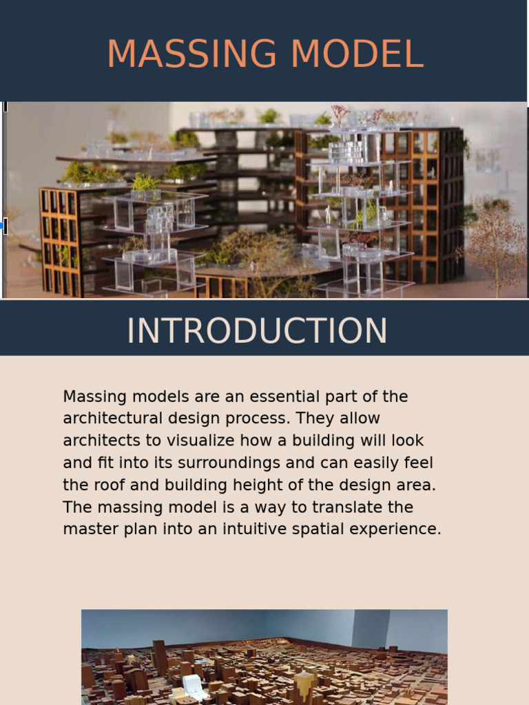 Massing Model Presentation | PDF | Sustainable Design | Infrastructure