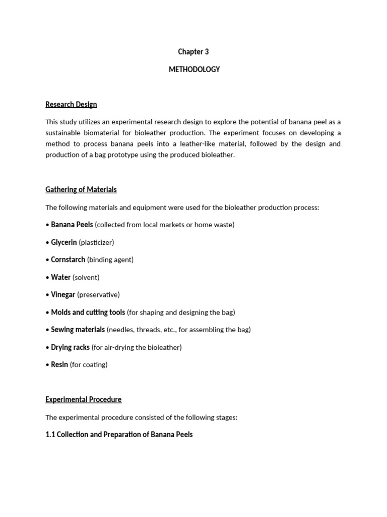 Chapter 3 Banana Peel As Leatherbag | PDF | Usability | Technology & Engineering