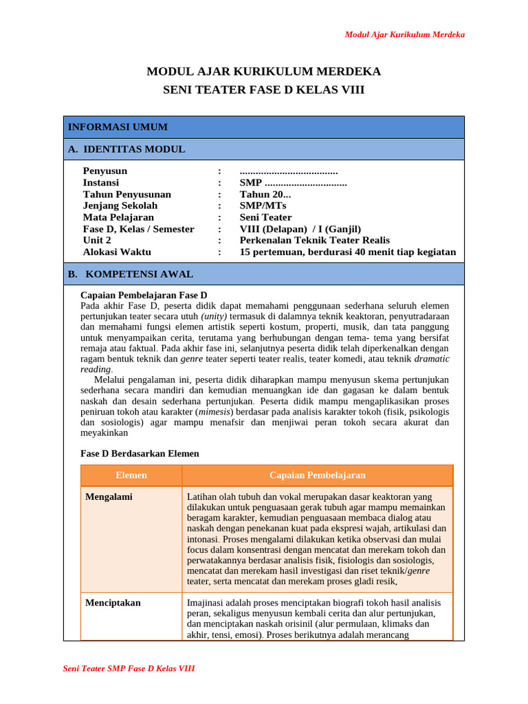 Modul Ajar Unit 2 | PDF